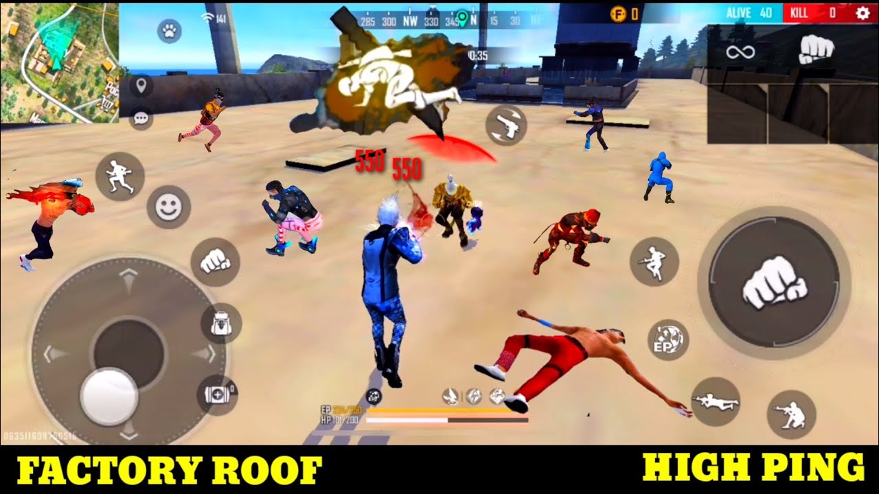Free Fire roof roof pink bundle vs angelic - ff fist fight solo Vs duo ...