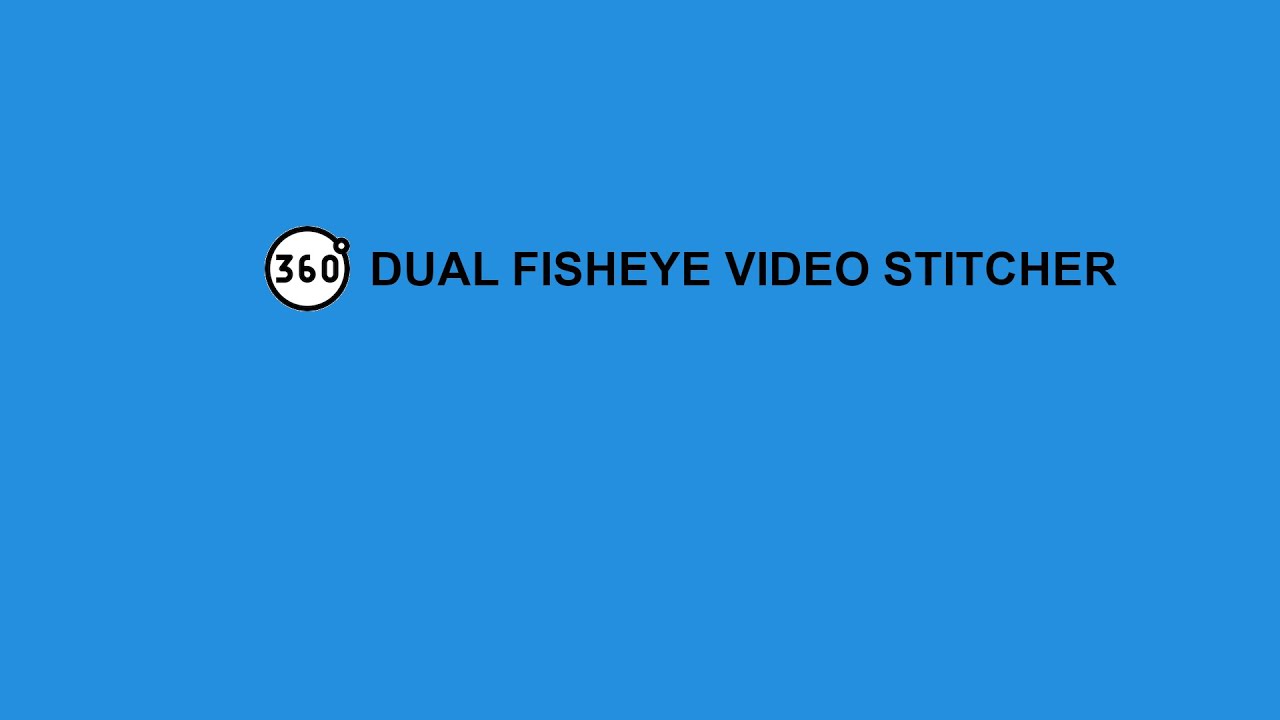 360 Dual Fisheye Video Stitcher - Demo - YouTube