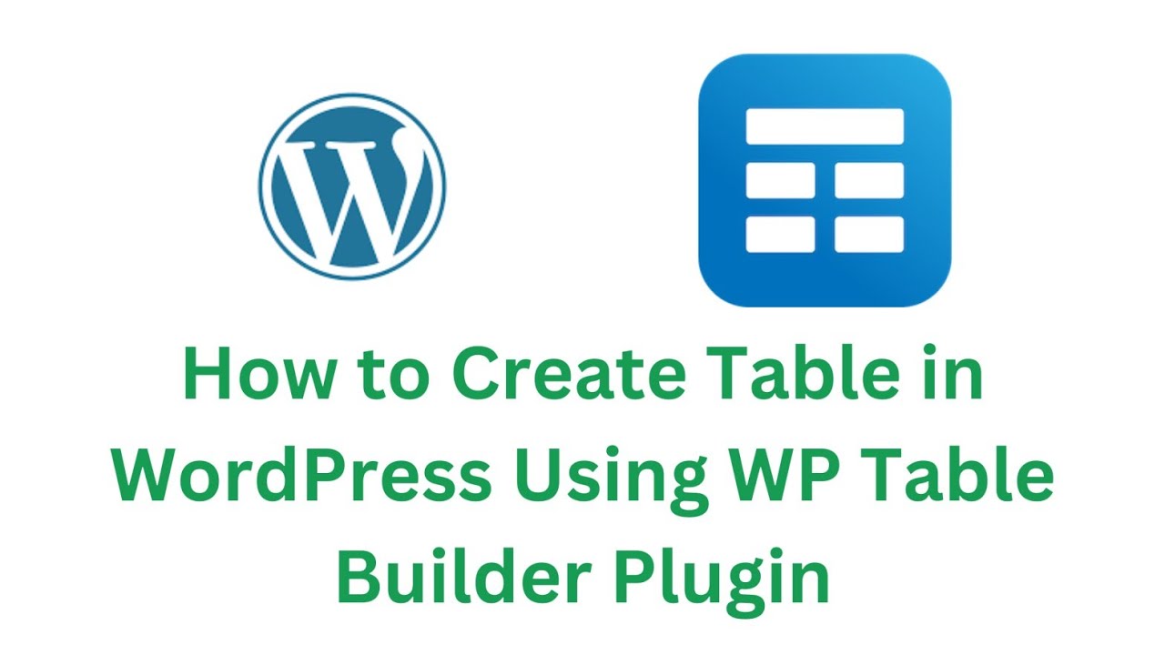 How to Create Table in WordPress Using WP Table Builder Plugin ...