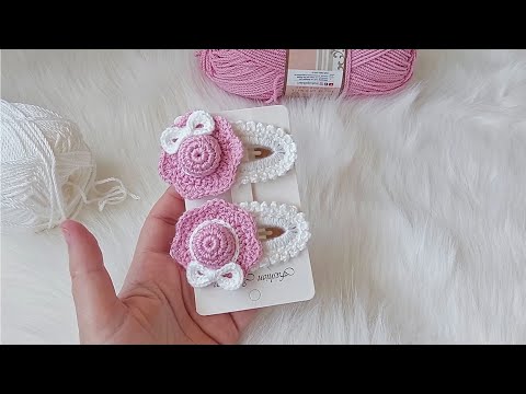 ✅️Sonuca hayran kalacaksınız✅️şapka modeli çıtçıt toka yapımı✅️  #easy #cap #crochet