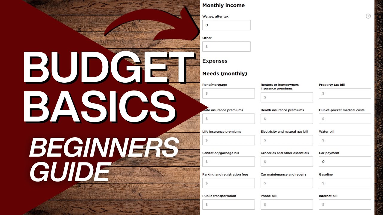 Budgeting for Beginners - How to Make a Budget From Scratch 2023 - YouTube