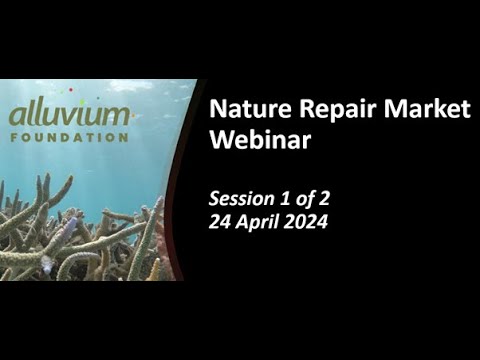 Alluvium Foundation nature repair market webinar session 1 24/4/24 ...