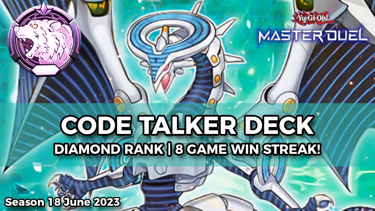 8-0 Streak! Code Talker Deck (Plat-Diamond) Season 18 - Yu-Gi-Oh! Master Duel - YouTube