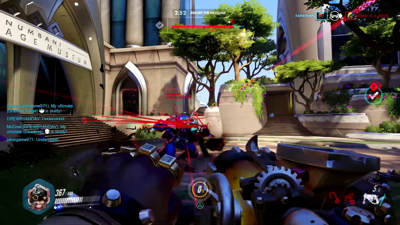 Overwatch Roadhog Whole Hog Gatling Gun OW HD 1080p PS4 - YouTube