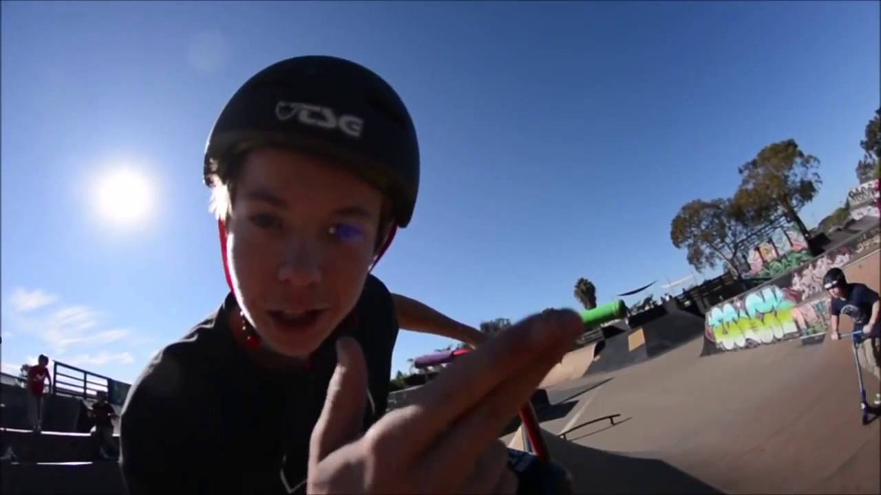 Tanner Fox and Jake Angeles game of scoot - YouTube