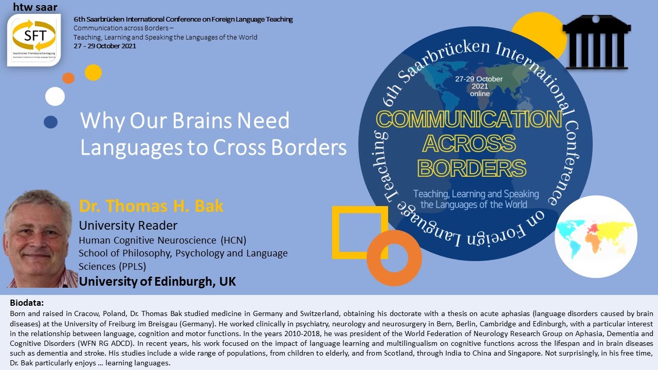 6. SFT / 6th SCFLT - Oct. 29, 2021 Keynote Speech: Thomas Bak ...