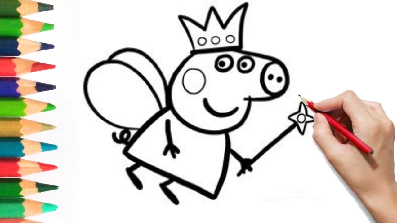 How to Draw Peppa Pig Drawing Step by Step Easy for Beginners - YouTube