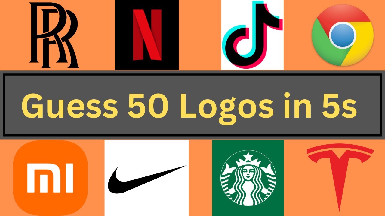 Guess 50 Logos in 5 Seconds (Logo Quiz). Quizzes #quiz #guessthelogo # ...