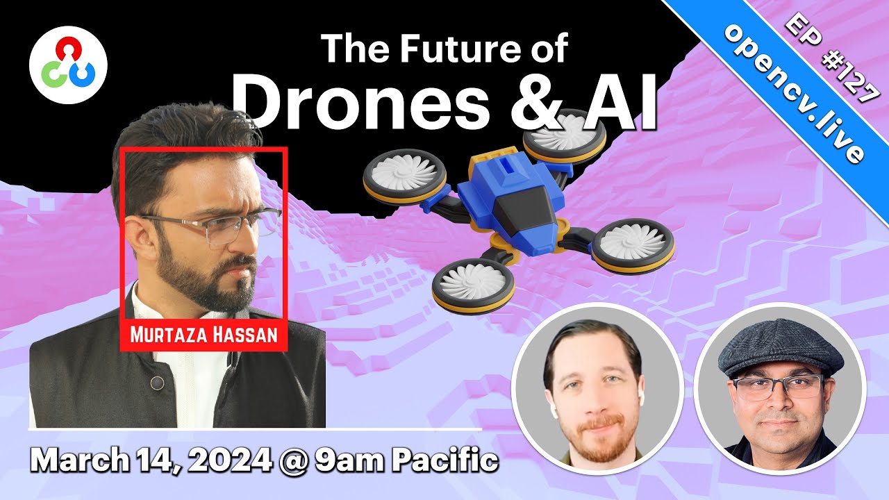 The Future of Drones & AI - OpenCV Live 127 - YouTube