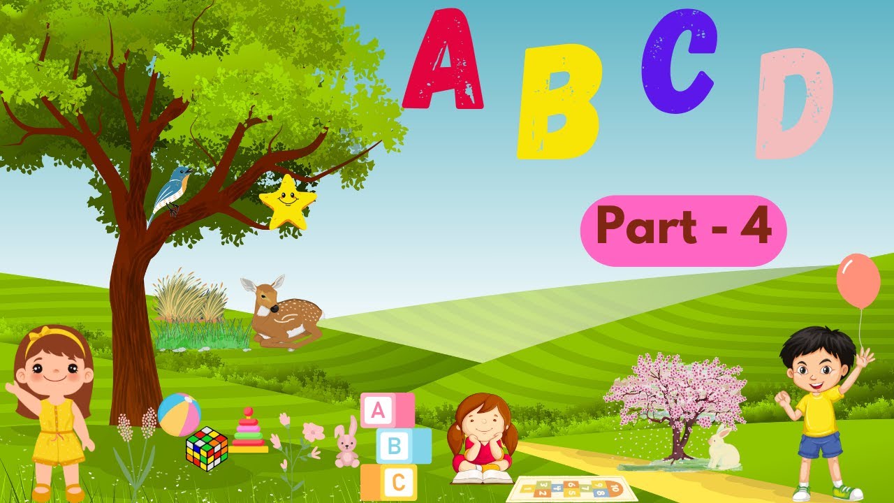 ABCD Alphabet learning video 4 - Kids home - YouTube