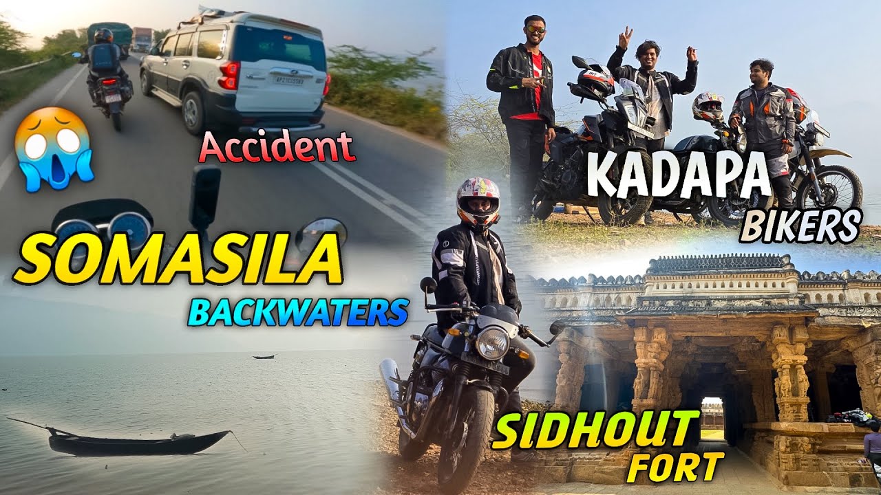 Bike Trip to Somasila Backwaters & Sidhout Fort ft. Kadapa Bikers🏍️ ...