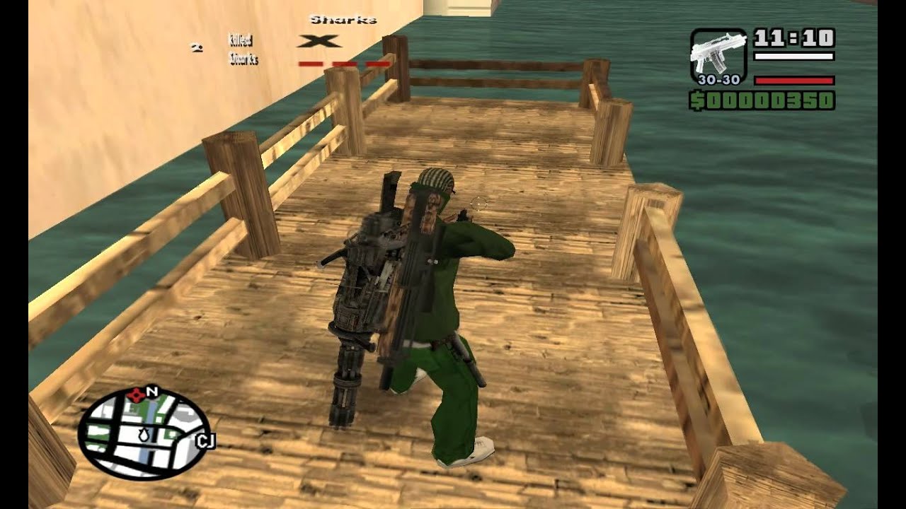 GTA San Andreas | Tiburones Debajo del Puente | Cleo Mod - YouTube