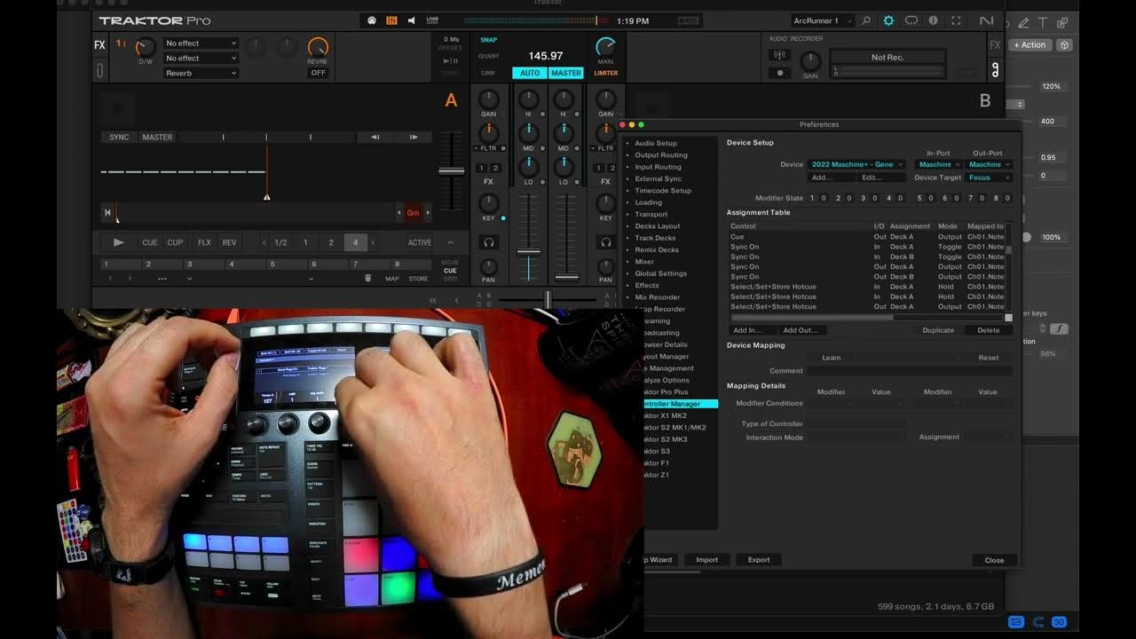 #5 Music Tips Journal Entry #1 - Maschine Plus and Traktor Pro 3, mapping knob range for fader ...