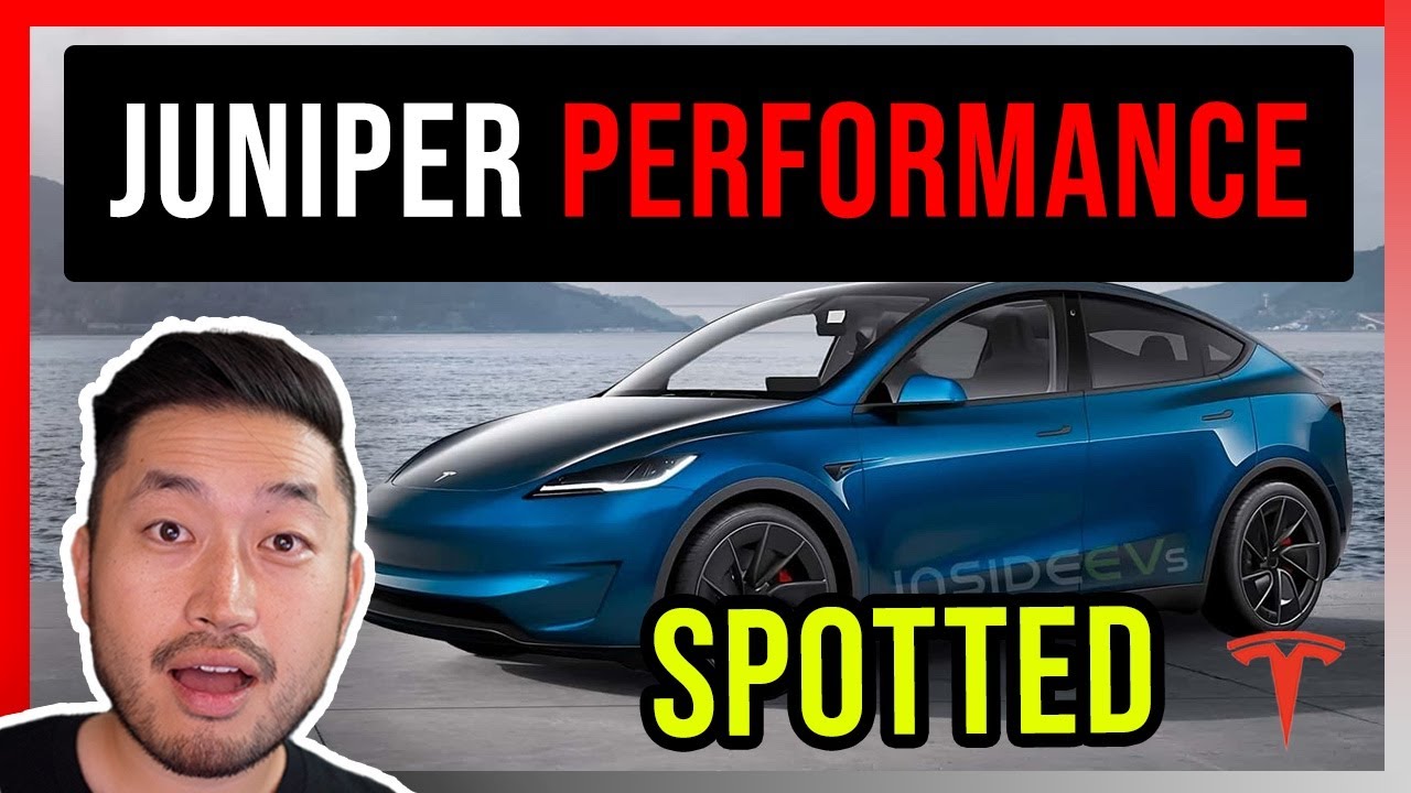 Juniper “Performance” Model Y Spotted! in Ultra RED - YouTube