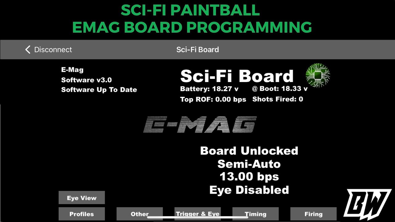 Sci-Fi Emag Board Programming - YouTube