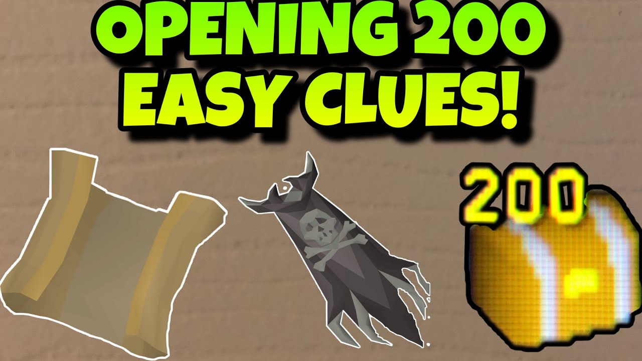 OPENING 200 EASY CLUES- EPISODE 16- (OSRS) - YouTube