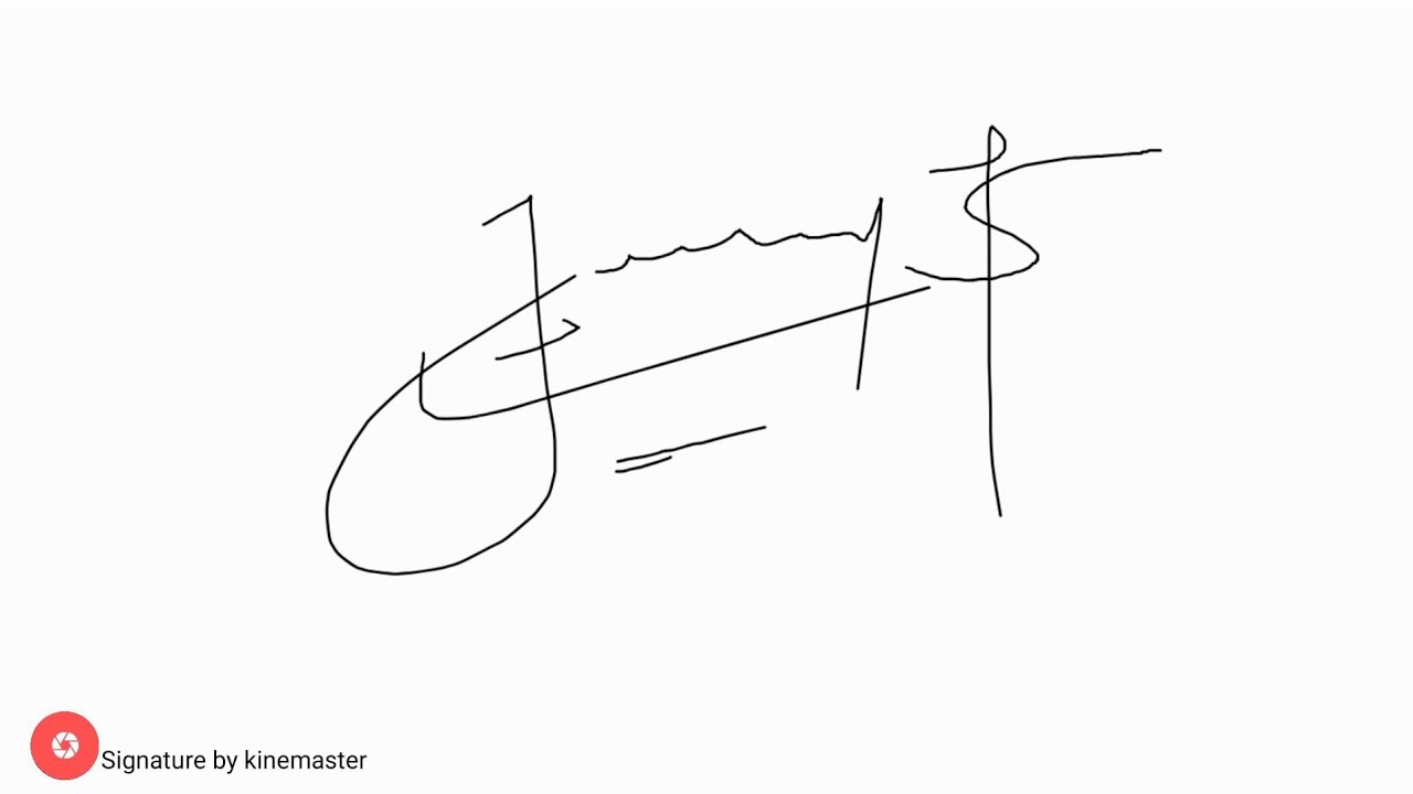 8 contoh tanda tangan sederhana di kinemaster | signature/ paraf | -2 ...