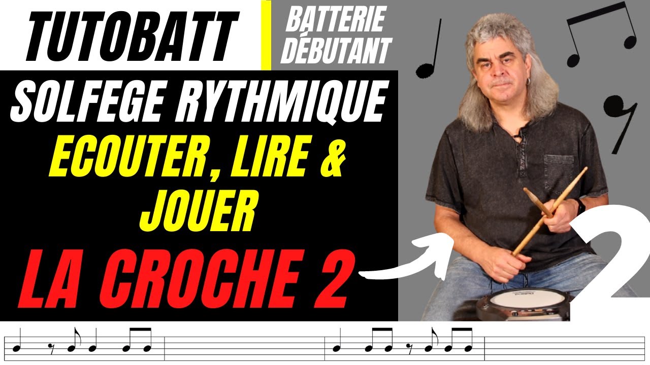 Vidéo #28 - Solfège rythmique en musique - La croche 2 - YouTube
