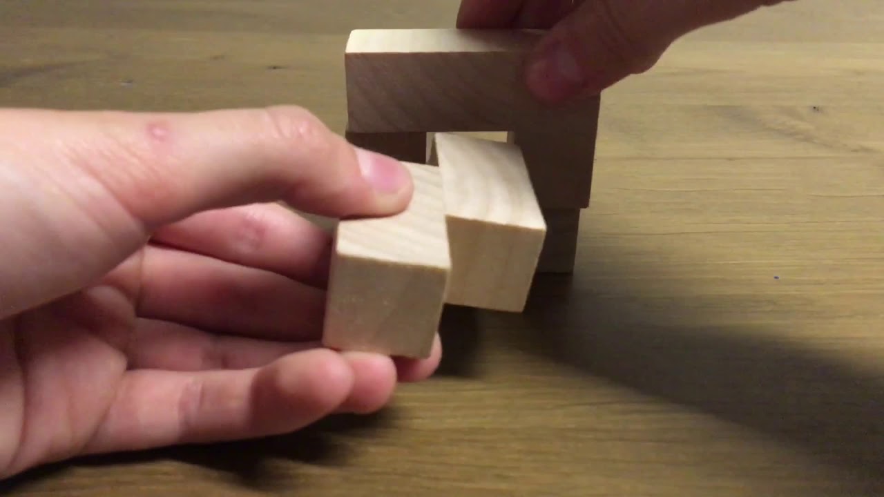 Solve wooden puzzle - YouTube