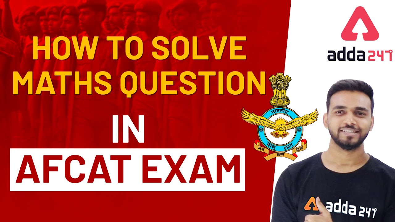 How to Solve Maths Question in AFCAT Exam - YouTube
