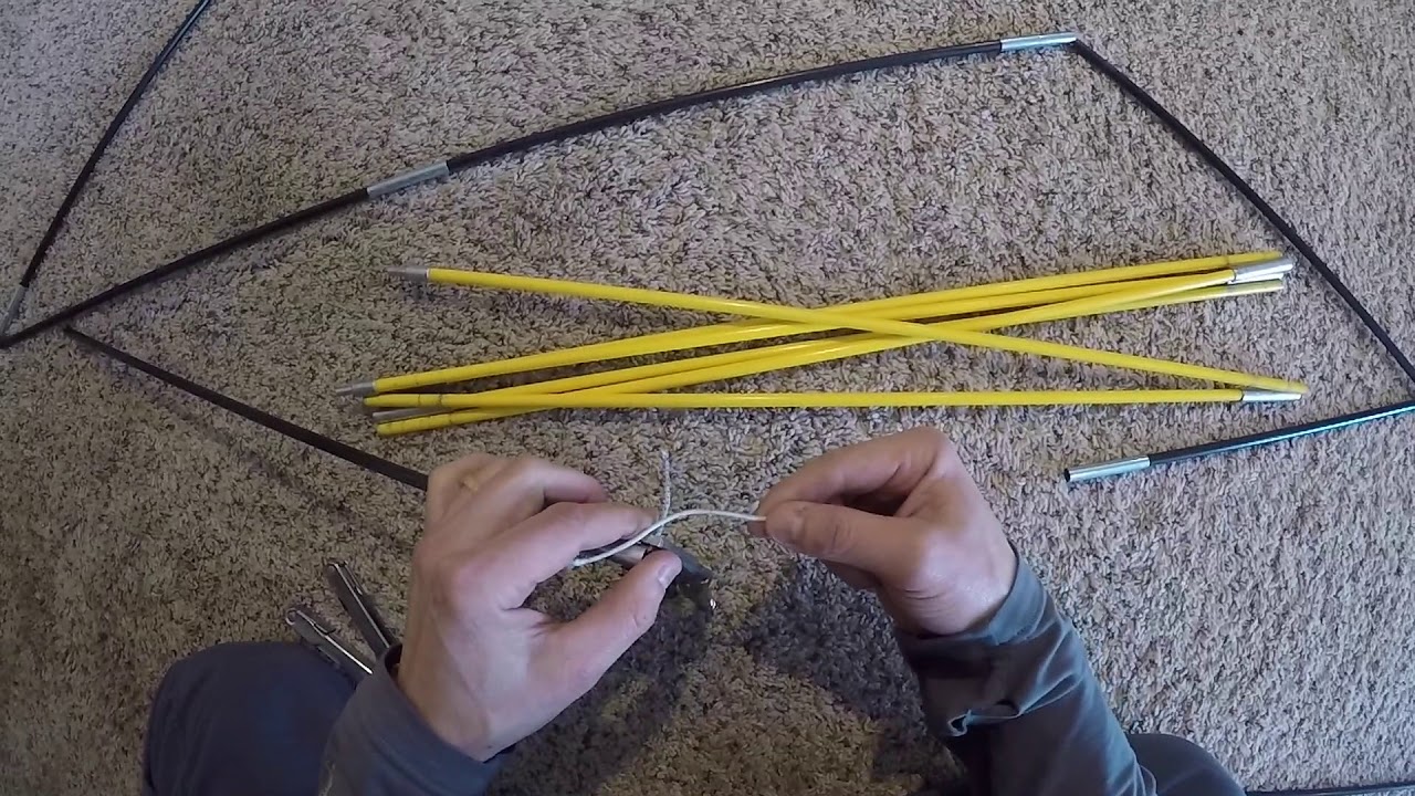 How to replace and repair a tent with missing pole segments at home ...