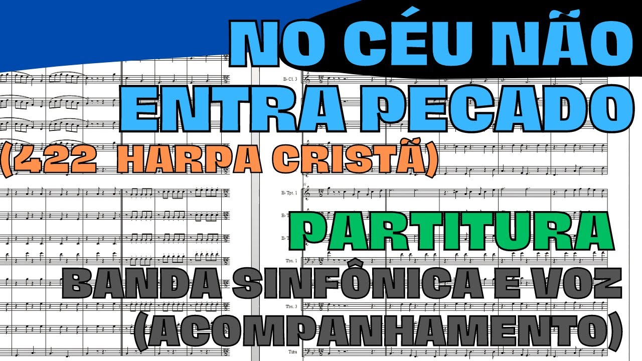 No Céu Não Entra Pecado (422 HC) - Partitura Banda (acompanhamento ...