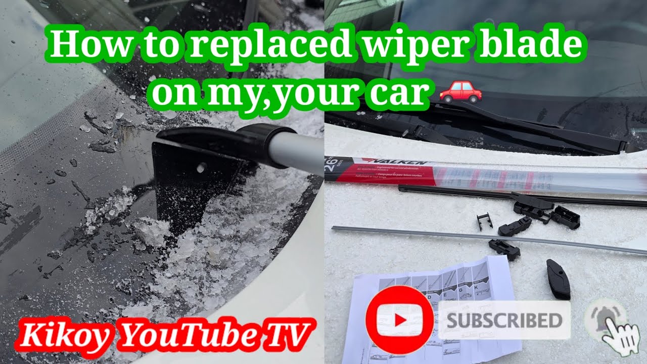 How to replace DIY wiper blade on your,my car 🚗 | KIKOY YOUTUBE TV ...