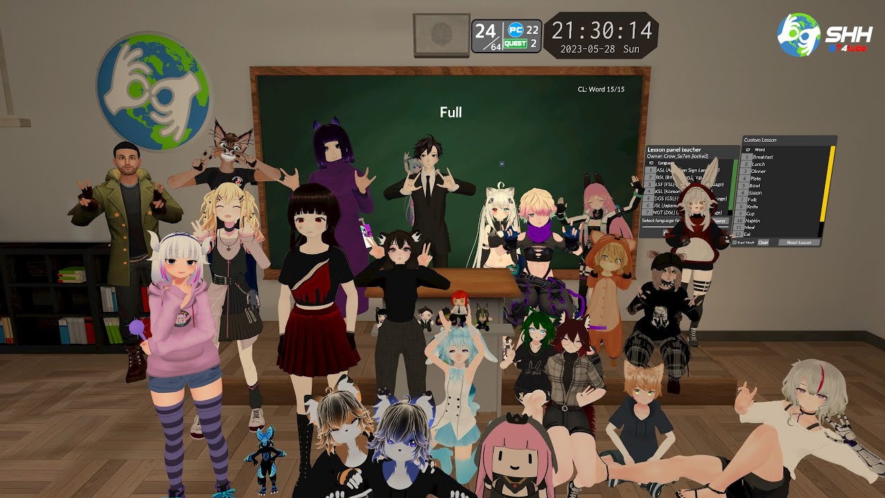 Helping Hands ASL VRChat class 28-05-2023 - YouTube
