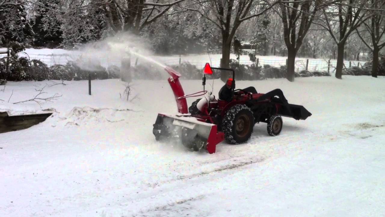 massey ferguson 135 snowblower - YouTube