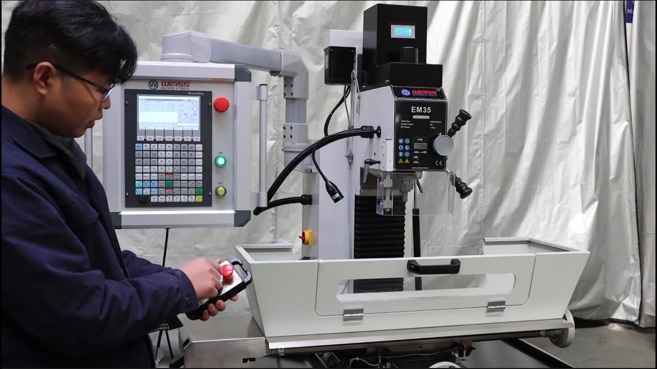 NEW WEISS EM35 CNC Milling machine - YouTube