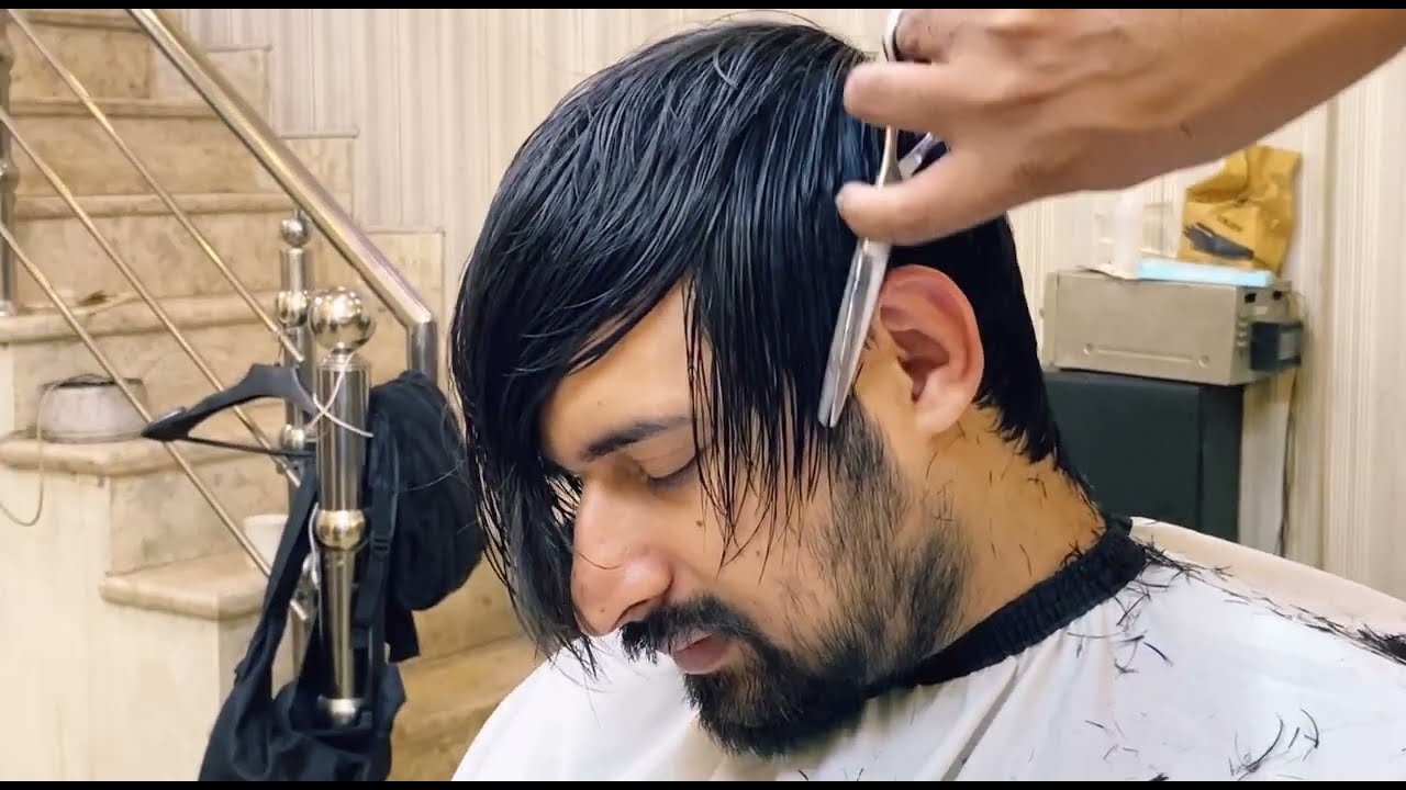 ASMR💈 Flow Haircut Layer-Classic for Men | Scissors-Only Natural Style ...
