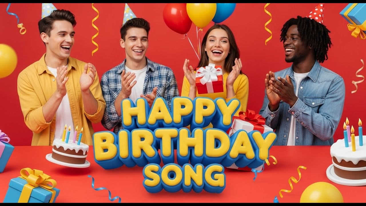 Happy Birthday Song 🎂 | Upbeat Western-Style Birthday Music for Parties ...