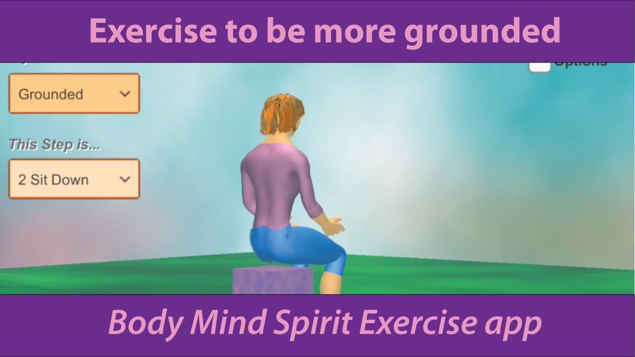 Exercise to feel more grounded - YouTube