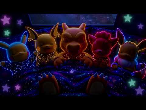 Sweet Dreams with Pikachu & Charizard 🌙 Gentle Piano Lullaby for Kids' Deep Sleep