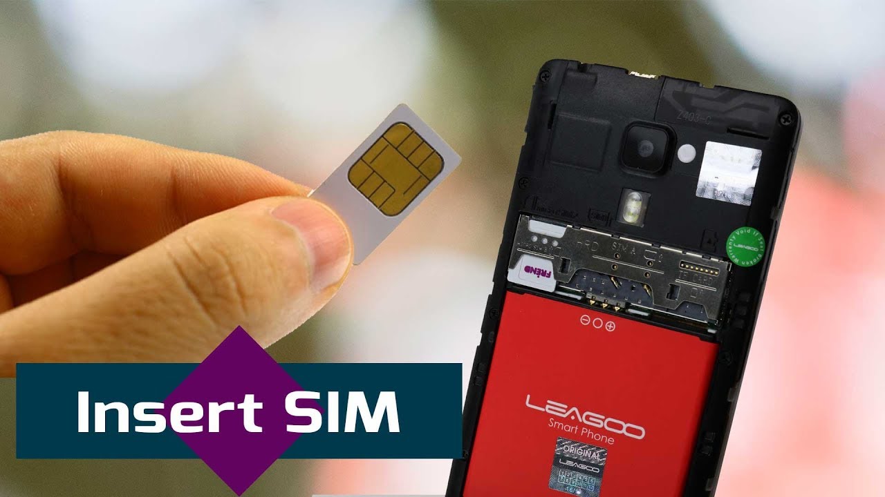 Leagoo Z1 How to insert SIM card / memory card - YouTube