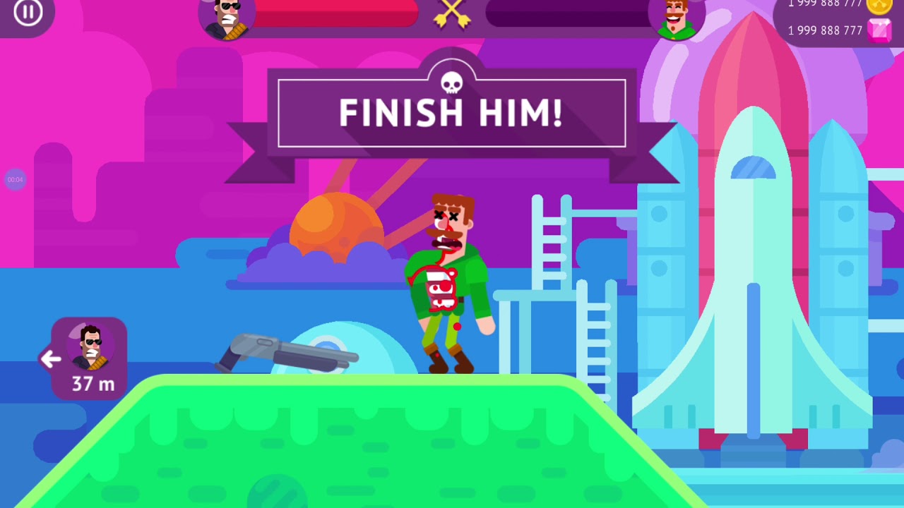 BOWMASTERS GAMEPLAY ROBIN HOOD'S FINISH HIME MOVE BY T 666 - YouTube