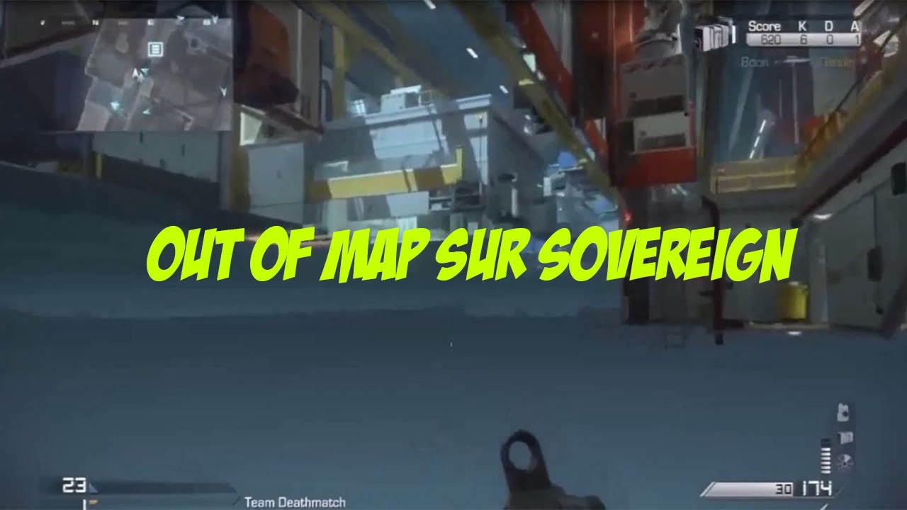 COD GHOSTS : OUT OF MAP SUR SOVEREIGN ! EPIC GLITCH ! - YouTube