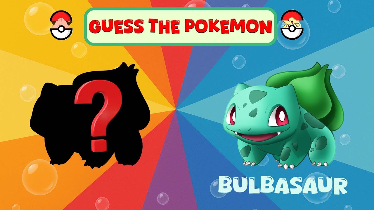 Guess The Pokemon | 20 Pokemon Challenge - YouTube