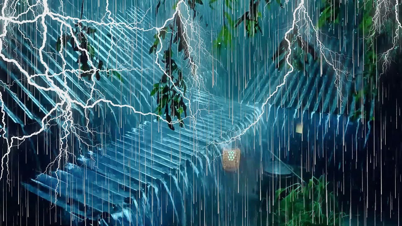 Sleep Instantly with Big Storm, Pouring Rain, and Thunder Crashing ...