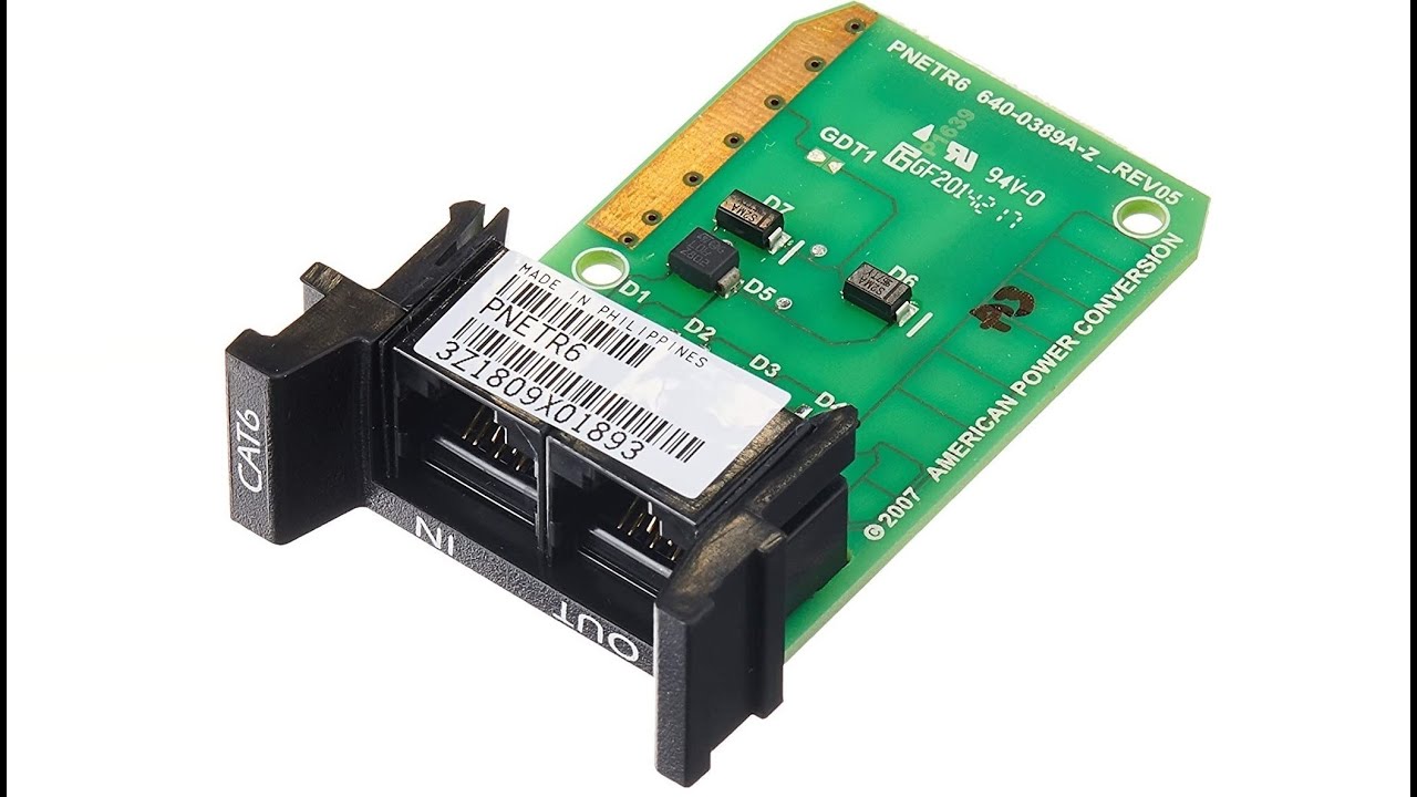 Thiết bị chống sét mạng lan RJ45 APC PNETR6 (dạng module) và khay chứa ...