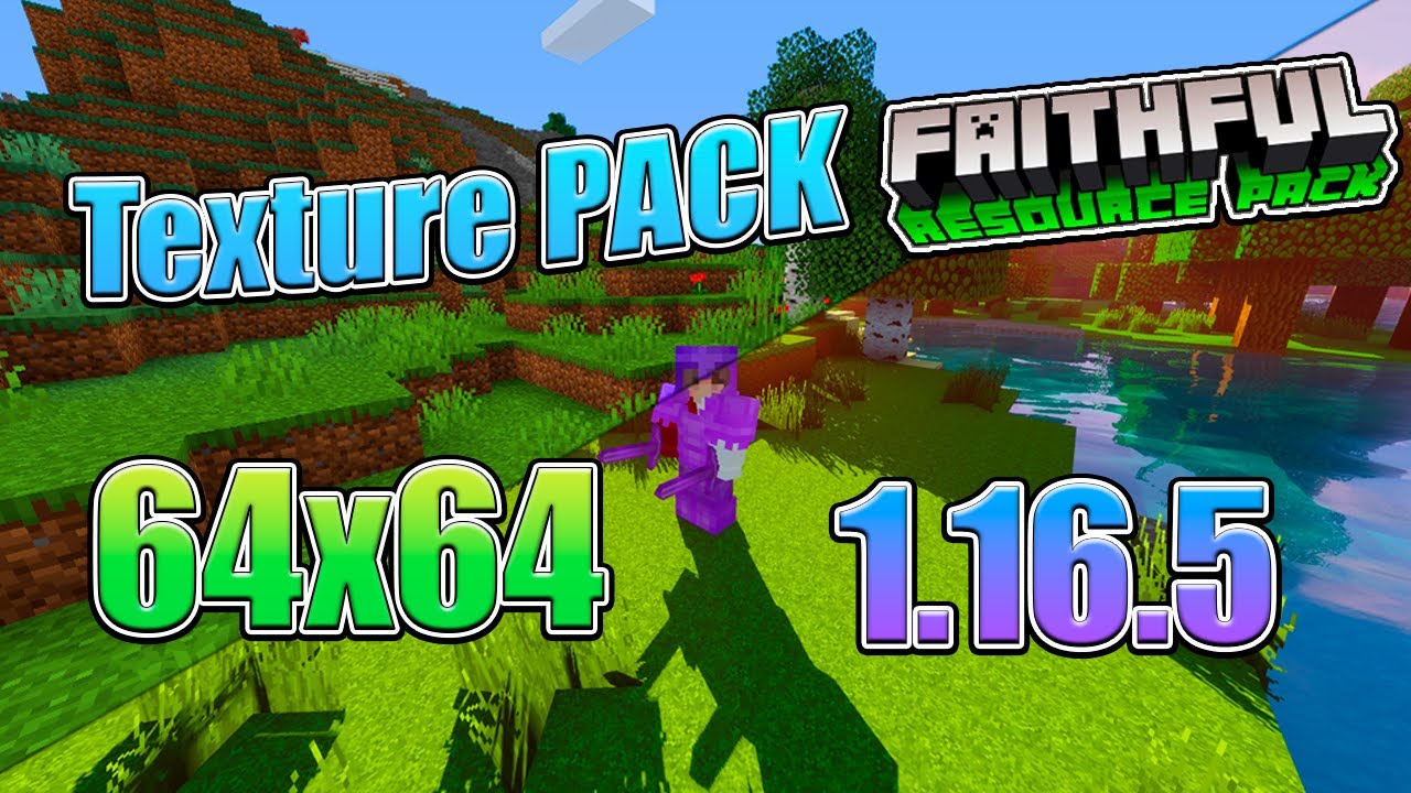 DESCARGAR Texture PACK 64x64 FAITHFUL para Minecraft 1.16.5 - YouTube