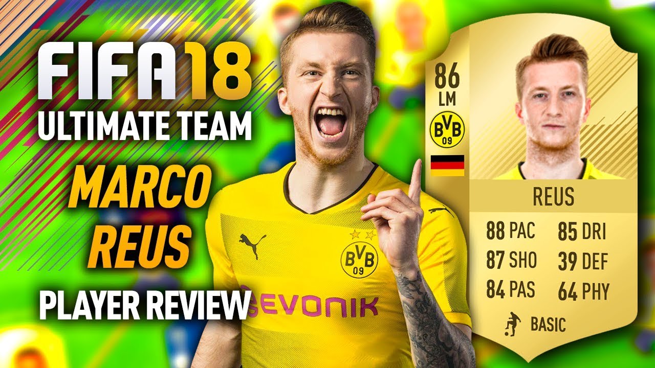 FIFA 18 MARCO REUS (86) PLAYER REVIEW! FIFA 18 ULTIMATE TEAM! - YouTube