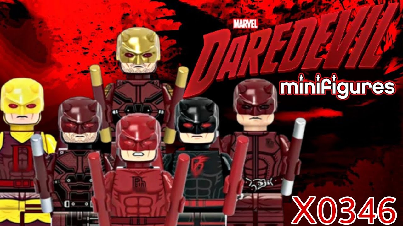 LEGO MARVEL DAREDEVIL BORN AGAIN MINIFIGURES XINH X0346 LEGO UNOFFICIAL ...
