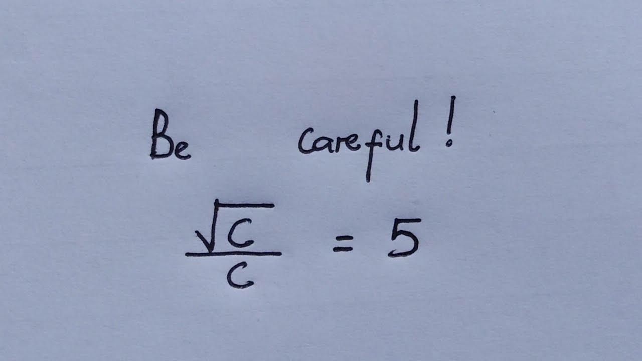 Interesting algebraic equation | Can you solve ? - YouTube