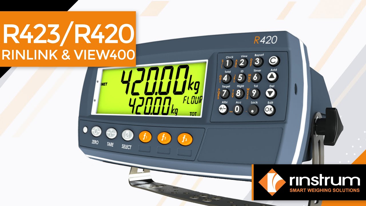 R423/R420 rinLINK & View400 Program | Fast Indicator Setup via a PC ...