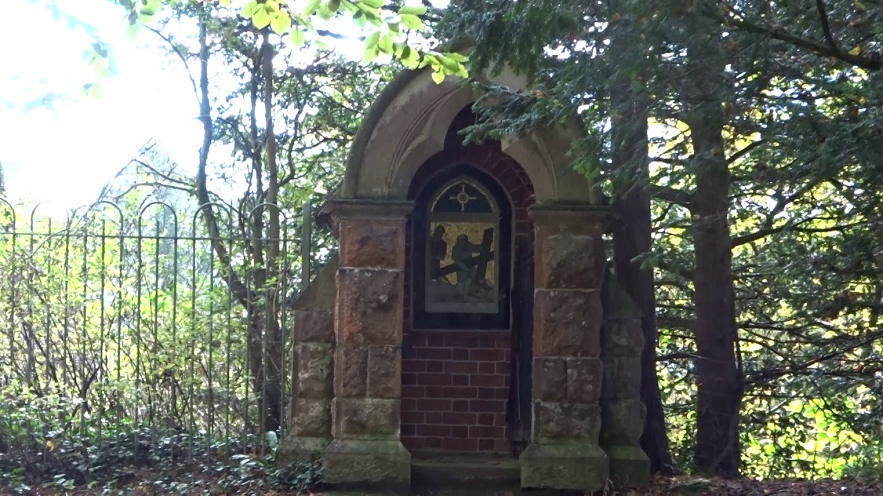 walking up to calvary in pantasaph north wales - YouTube