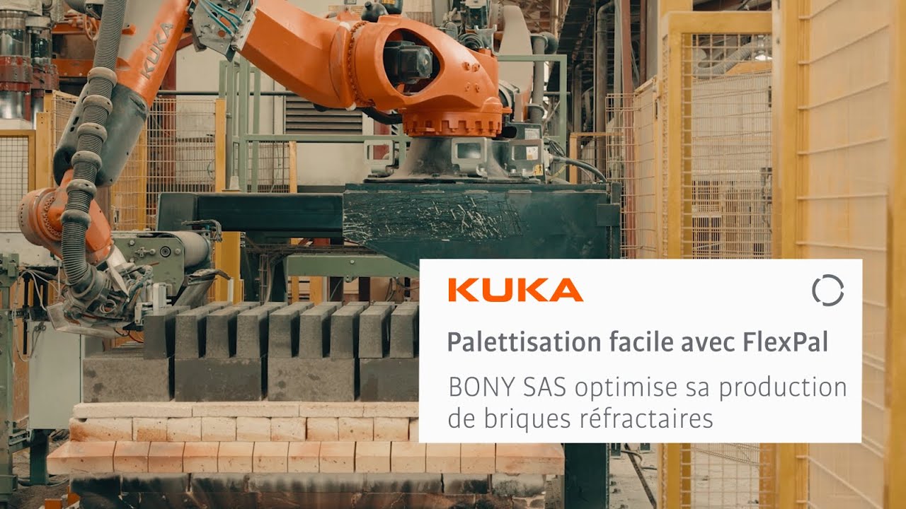 Easy palletizing with FlexPal for refractory brick production | Methods Manager - YouTube