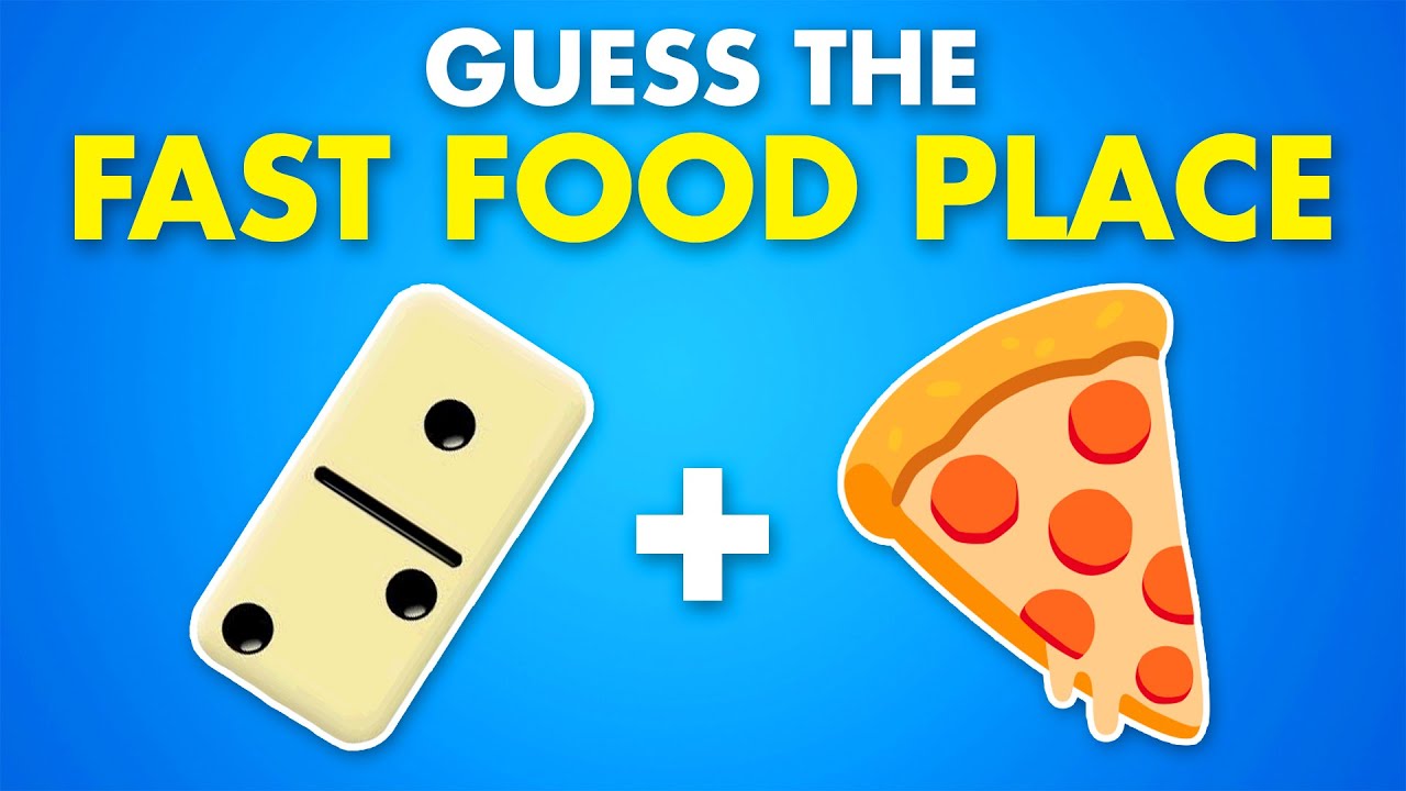 Guess The Fast Food Place by Emoji | Food Emoji Quiz - YouTube