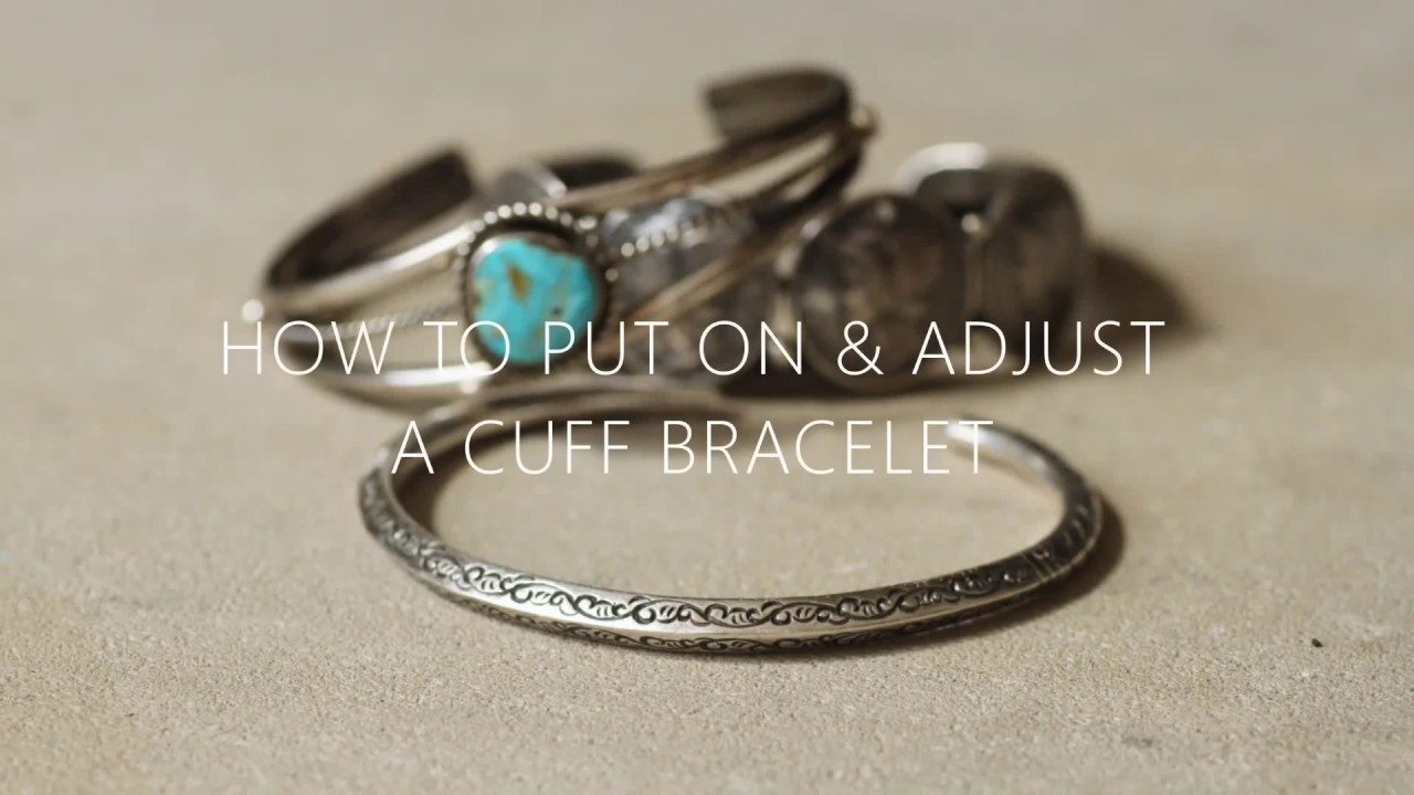 Tips for putting on and adjusting a cuff bracelet - YouTube