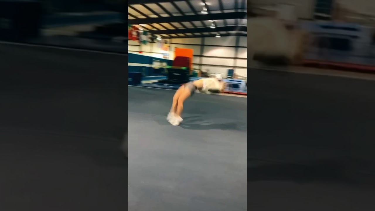 Round Off Back Handspring Layout - YouTube